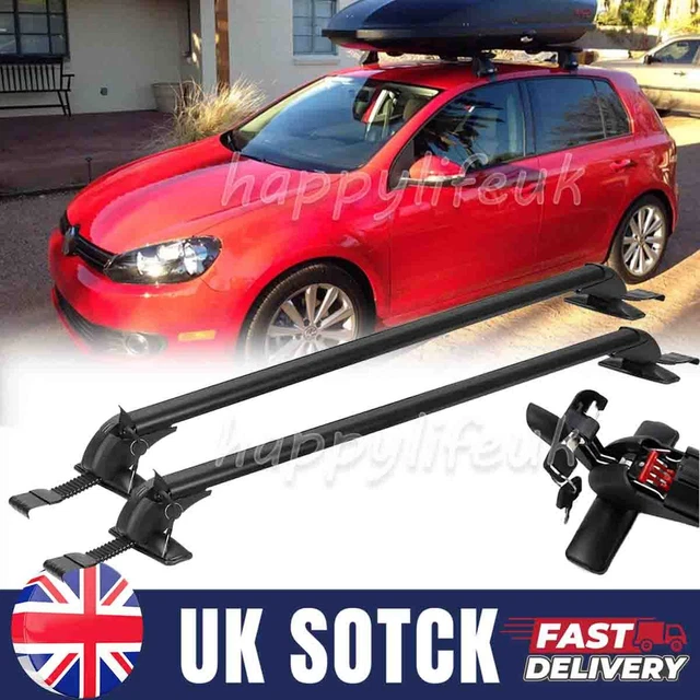 FOR VW GOLF MK4 MK5 MK6 41" Lockable Cars Roof Rack Cross Bars Luggage ...