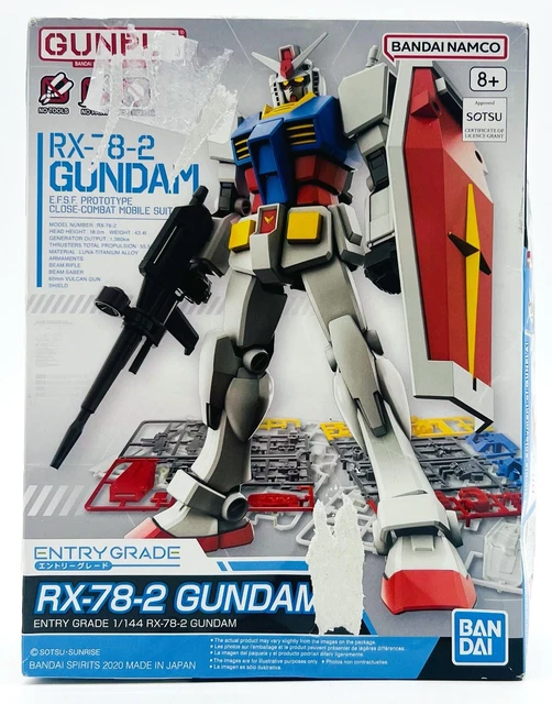 RX-78-2 GUNDAM BANDAI Gunpla 1/144 Entry Grade Model Kit #5061064 ...