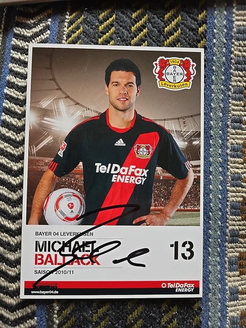 AUTOGRAMMKARTE MICHAEL BALLACK Bayer Leverkusen original signiert EUR 1,49 - PicClick DE