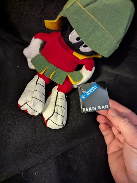 WARNER BROS STUDIO Tour Looney Tunes Marvin the Martian Beanie Soft Toy ...