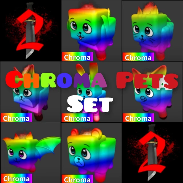 ROBLOX MURDER MYSTERY 2 MM2 | Chroma Pets Set | Virtual Item £2.99 ...