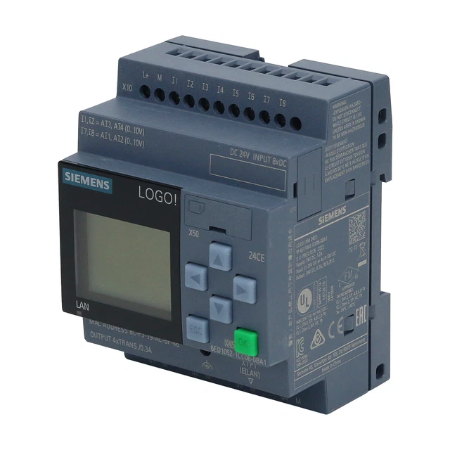 FOR SIEMENS PLC LOGO Programmable Logic Controller 6ED1052-1CC08-0BA1 ...