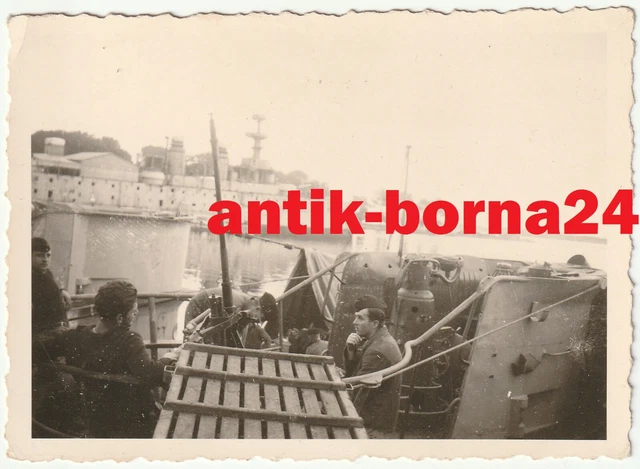 FOTO KM SOLDAT U-Boot Kriegsmarine Besatzung auf Deck Turm uboat ...