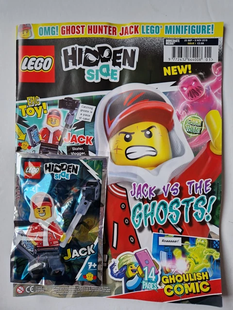 LEGO HIDDEN SIDE MAGAZINE #1 2019 - 1st ISSUE WITH JACK MINIFIGURE £9. ...