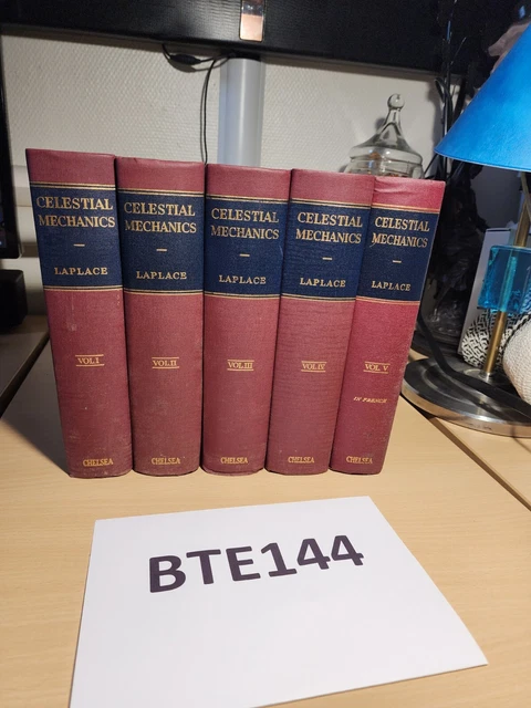 TRAITÉ CELESTIAL MECHANICS Laplace 1966 Chelsea Publishing 5 volumes complet EUR 349,00 ...