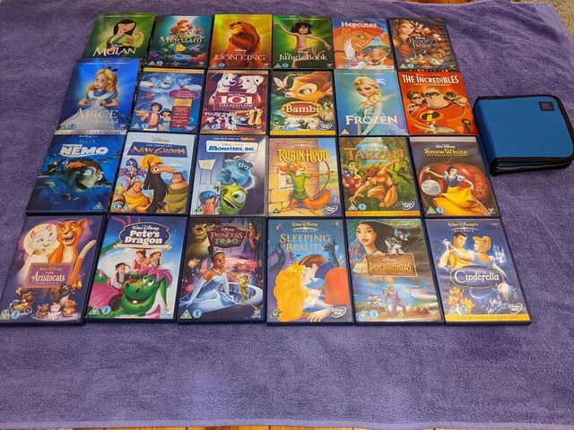 24 X DISNEY DVD Bundle Kids Family Movies CLASSICS ONLY Space Saver ...