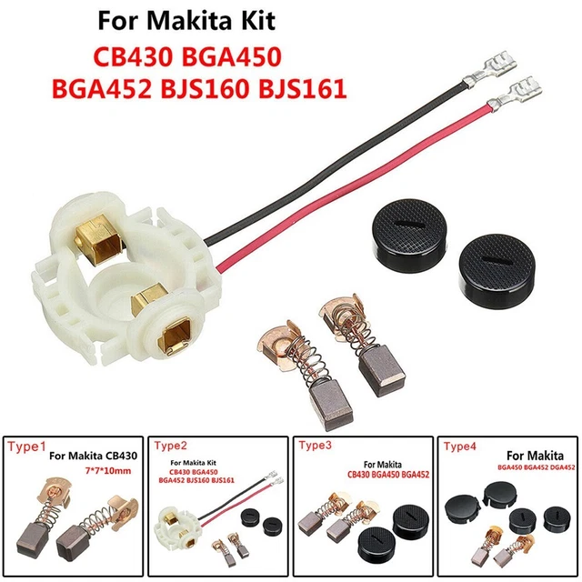 REPLACE CARBON BRUSHES+HOLDER +Cap+Covers For CB430 BHP460 BHR200 ...