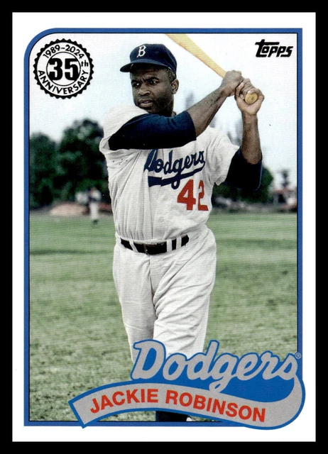 2024 TOPPS SERIES 1 1989 35th #89B-54 Jackie Robinson Dodgers Baseball ...