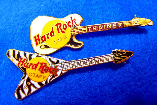 STAFF AWARD TRAINER TELECASTER & GIBSON FLYING V ZEBRA GUITAR Hard Rock ...