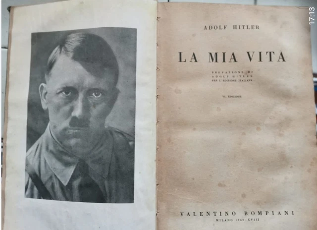 HITLER LA MIA vita Bompiani 1939 Edizione V In Lingua Italiana EUR 230 ...