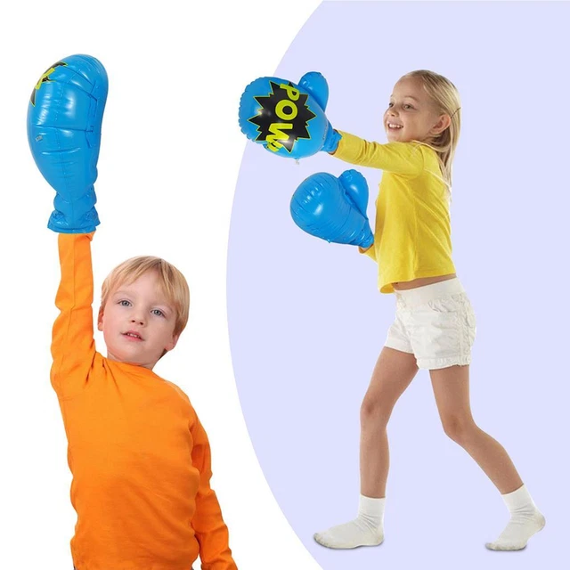 1 PAIR KIDS Inflatable Boxing Glove Training Gloves Exercise Equipment ...