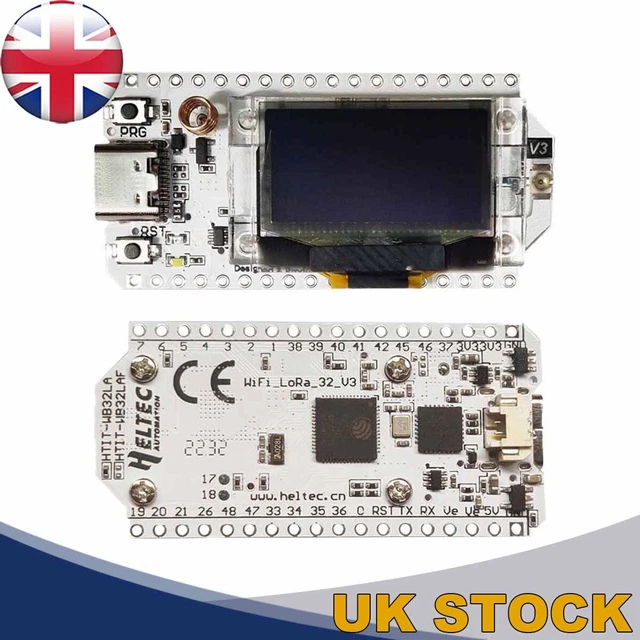 HELTEC ESP32 LORA (V3) MESHTASTIC W/ ESP32-S3FN8 & SX1262 Chip OLED UK ...