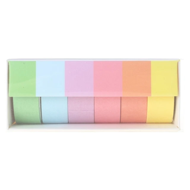 COLORED TAPE REMOVABLE Sticky Note Tabs Reading Highlighter Strips ...