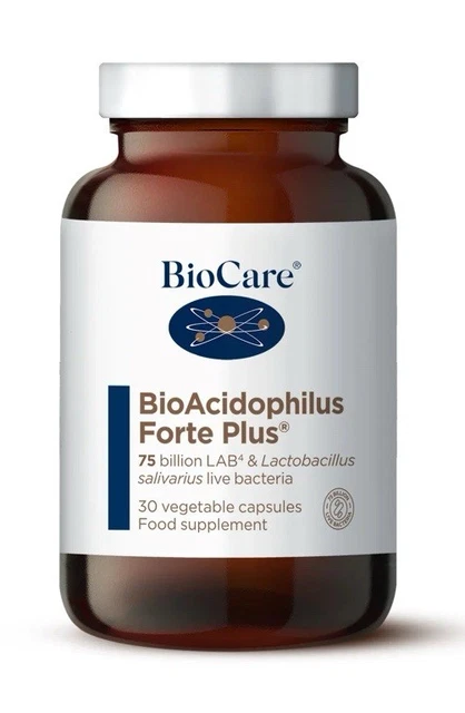 BIOCARE BIOACIDOPHILUS FORTE Plus 30 capsules £21.52 - PicClick UK