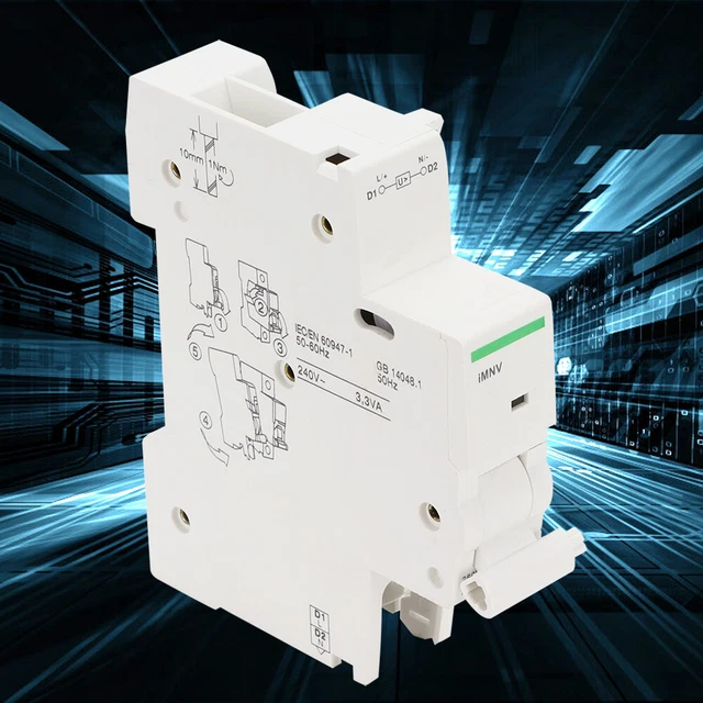 IC65 MINIATURE CIRCUIT Breaker Accessory IMNV Overvoltage Undervoltage ...