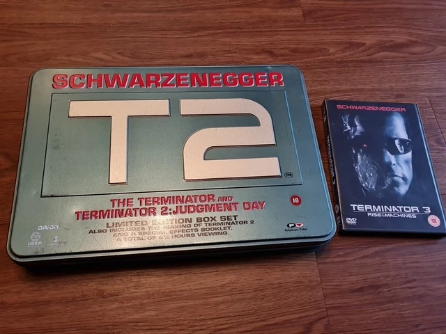 TERMINATOR T2 LIMITED EDITION BOX SET VHS VIDEO IN TIN CASE w/BOOKLET ...
