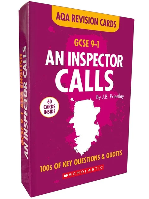 AN INSPECTOR CALLS AQA English Literature by Rob Pollard Cards Book $17 ...
