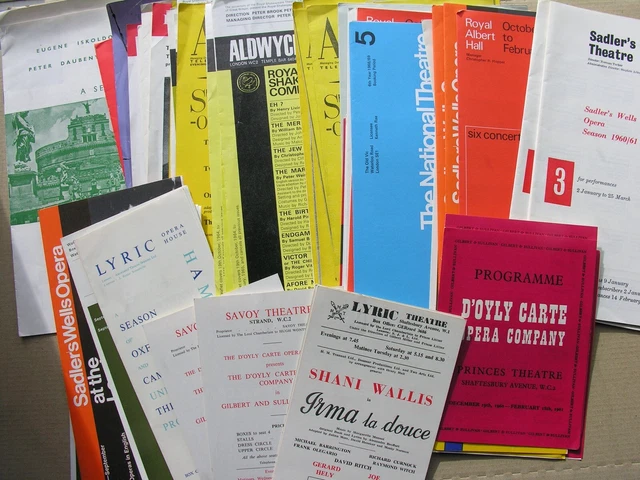 1960S LONDON THEATRE FLYERS & LEAFLETS 50+ Items Job Lot Aldwych Old ...