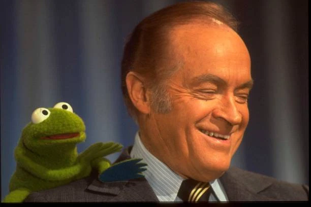 BOB HOPE WITH puppet characters Kermit The Frog and Miss Piggy - TV Old ...