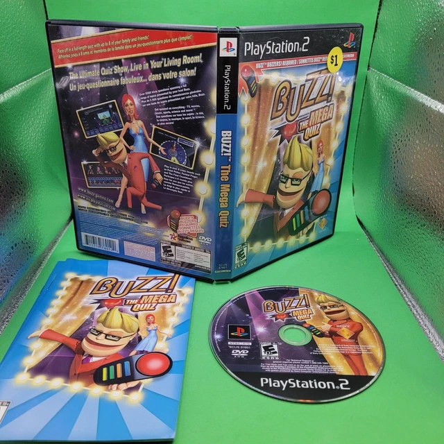 BUZZ! THE MEGA Quiz (Sony Playstation 2) PS2 CIB No Buzzers $4.99 ...