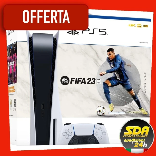 Offerta Sony Ps5 Blu Ray Disk Edition Console Ea Sports Fifa 23 Bundle