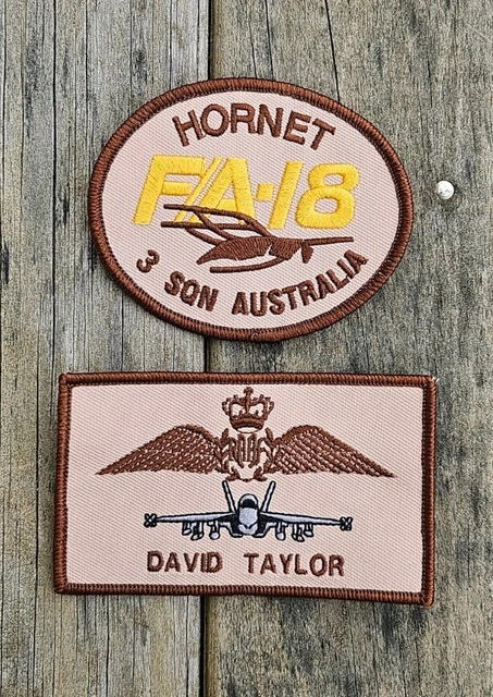 ROYAL AUSTRALIAN AIR Force RAAF 3 SQN Squadron Flight Suit Patches EUR ...