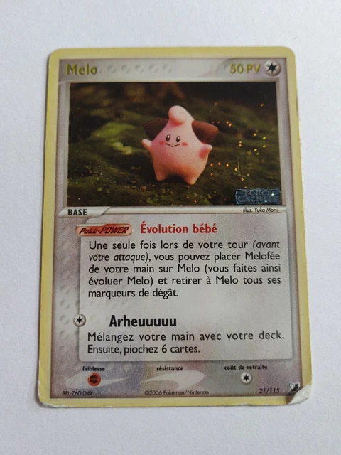 CARTE POKÉMON MELO Ex Forces Cachées 50PV 21/115 rare EUR 4,00 ... CARTE POKÉMON MELO Ex Forces Cachées 50PV 21/115 rare EUR 4,00 ...