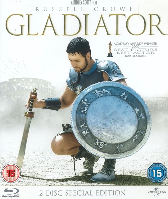 GLADIATOR (2000) 2-DISC Special Edition Blu-ray, Russell Crowe, Joaquin ...