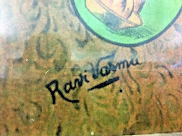 ANTIQUE OLD RAJA Ravi Varma Dwadasha Rash, the Zodiac Vintage Indian ...