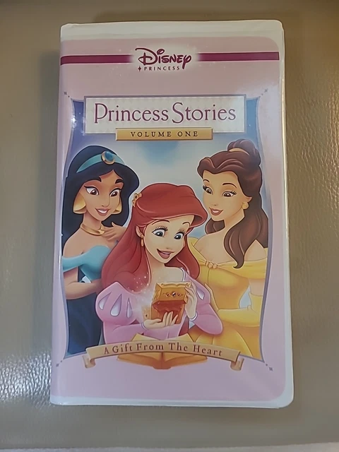DISNEY PRINCESS STORIES Volume 1: A Gift From the Heart VHS Pink ...