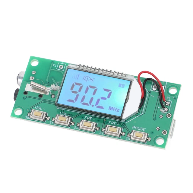 DSP PLL FM Transmitter Board Digital Frequency Modulation ModuleDC3‑5V ...