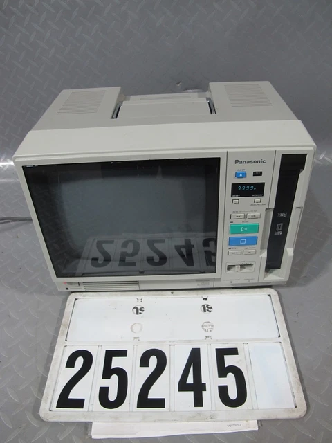 PANASONIC AG-500-E TV-MONITOR mit VHS-Video Player Retro Vintage ...