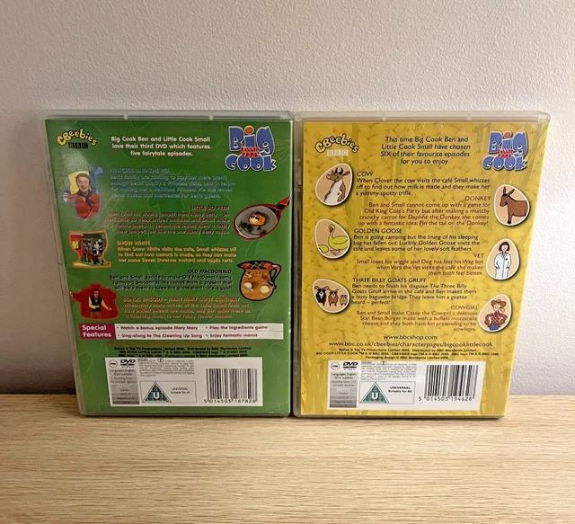 BIG COOK LITTLE Cook DVD Set - Fairytale Feast / Farmyard Friends £14. ...