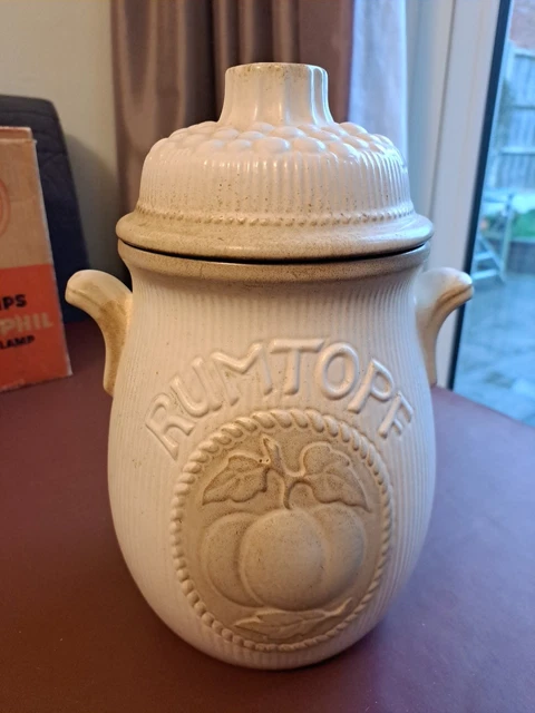 VINTAGE WEST GERMAN Pottery Rumtopf Jar in Cream 801-28 £11.11 ...