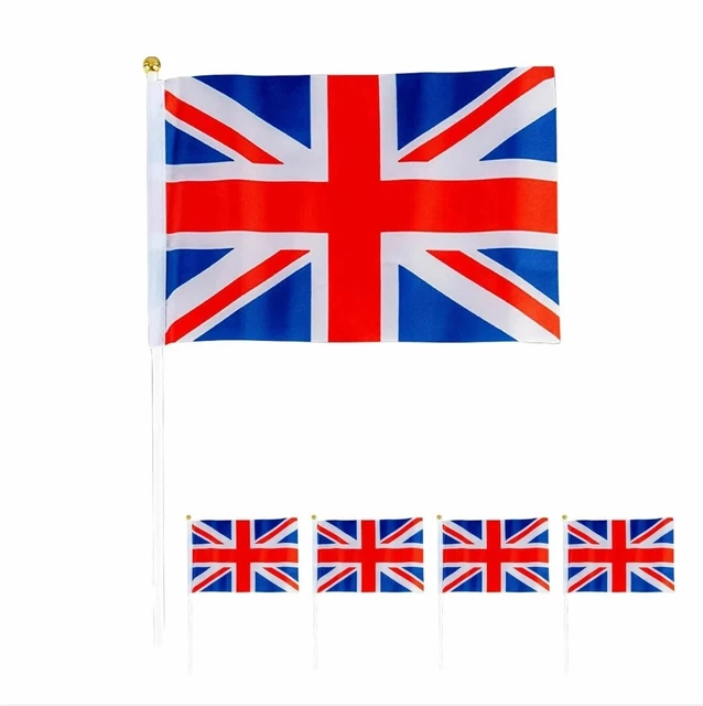 2023 UNION JACK Flag Small Hand Waving British Royal Coronation Party ...