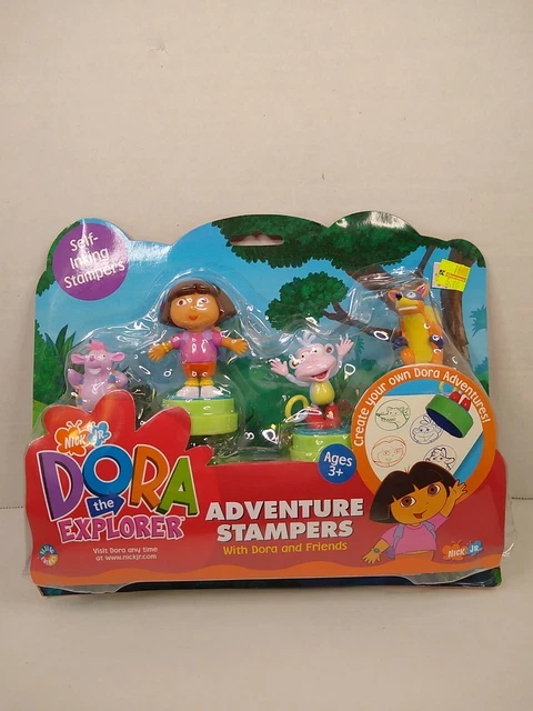 NICK JR DORA The Explorer Figure Adventure STAMPERS with Dora & Friends ...
