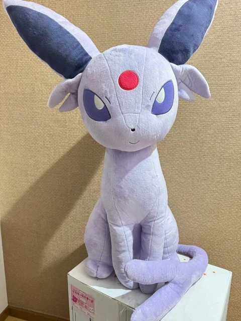 EEVEE EVOLUTION LIFE Size Plush Toy Espeon Pokémon Center Exclusive ...