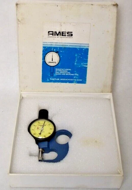 AMES DIAL INDICATOR Thickness Gage Machinist Tools Waltham MA USA 5912M ...
