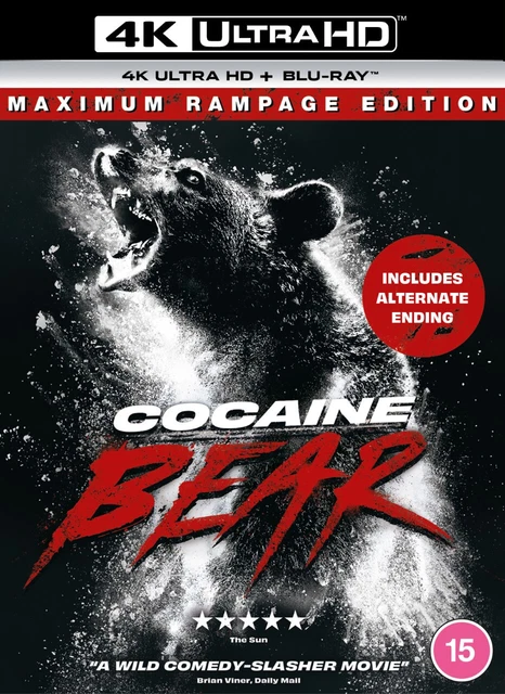 COCAINE BEAR (4K UHD Blu-ray) Isiah Whitlock Jr. Jesse Tyler Ferguson ...