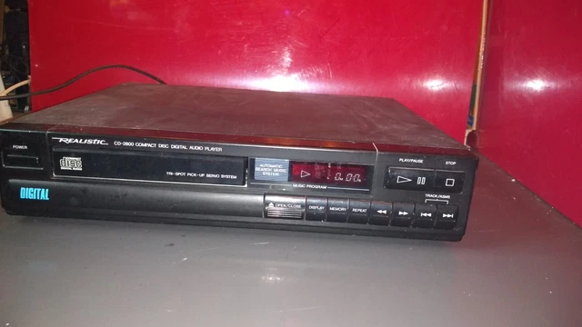 REALISTIC CD-2600 SINGLE Disc Compact Disc Player CD Vintage MidSize ...