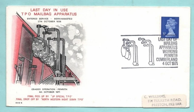 SCOTSMAN COVERS - RHS 5 Last Day of T P O Mailbag Apparatus (Not ...