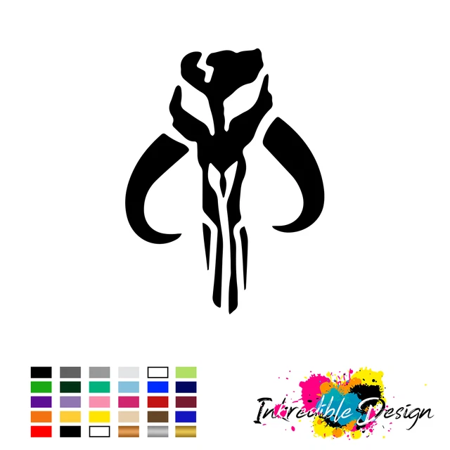 MANDALORIAN LOGO VINYL Sticker Decal Star Wars Car Window 6 x 8cm £3.84 ...