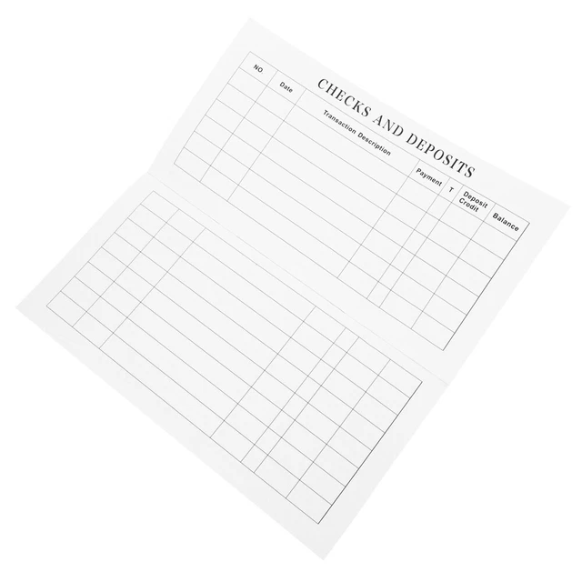 1 LIBRO DE Cheques Registro Cuentas Bancarias Saldo Chequera Registro ...