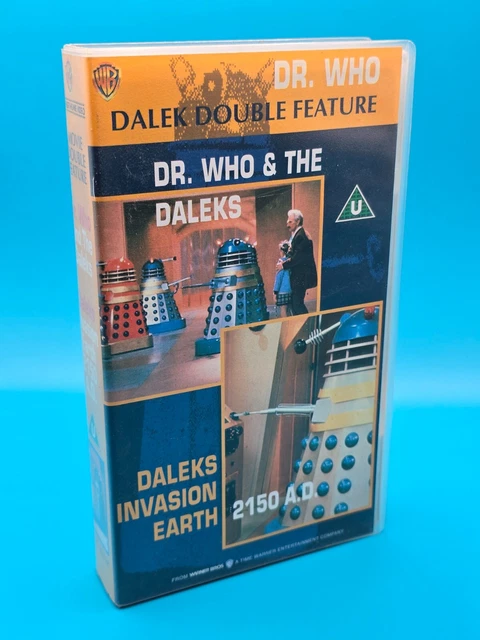DOCTOR WHO VHS Video Cassette Dalek Double Feature Daleks Invasion ...