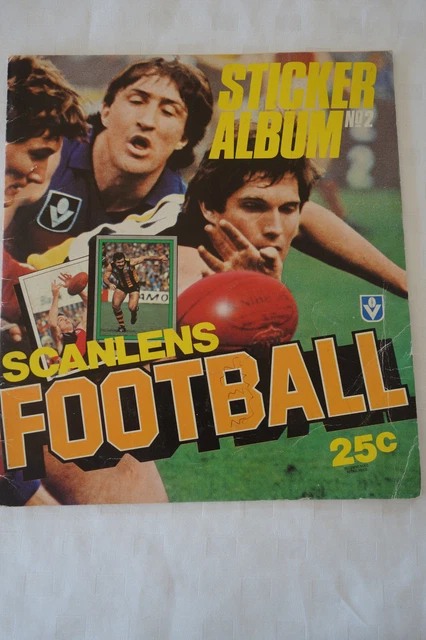 1984 AFL VFL Scanlens Football Sticker Book - With Mounted Stickers $35 ...