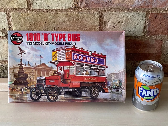 AIRFIX 1:32 SCALE 1910 B Type BUS MODEL KIT 06443-1 BOXED - Stored many ...