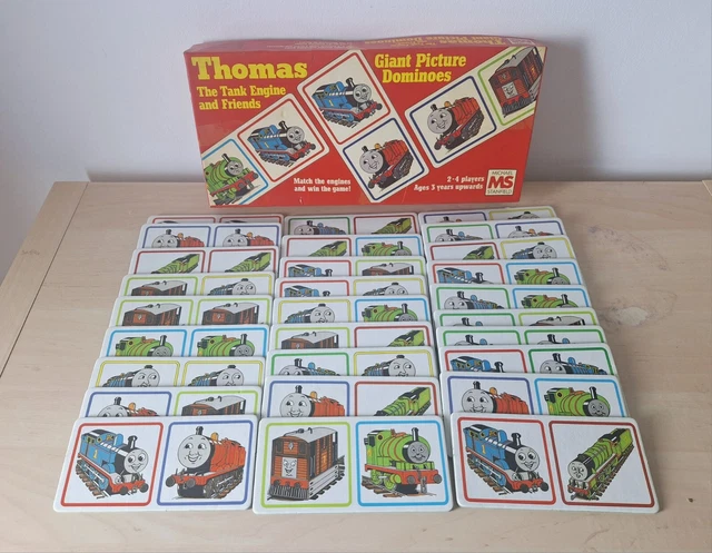 VINTAGE 1985 THOMAS the Tank Engine & Friends Giant Picture Dominoes ...