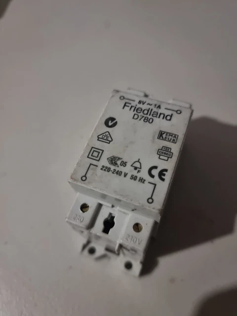 FRIEDLAND 8V 1A Doorbell Transformer D780 £12.00 - PicClick UK