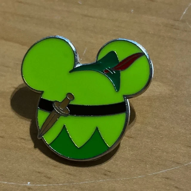 DISNEY TRADING PIN Peter Pan Mickey Mouse Head Icon £6.97 - PicClick UK