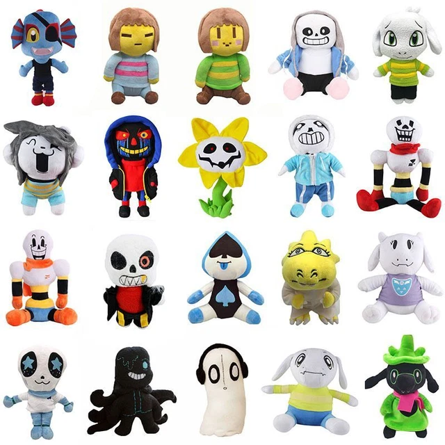 UNDERTALE PLUSH DOLL Sans Sunflower Chara Asriel Lancer Stuffed Toy Kid ...